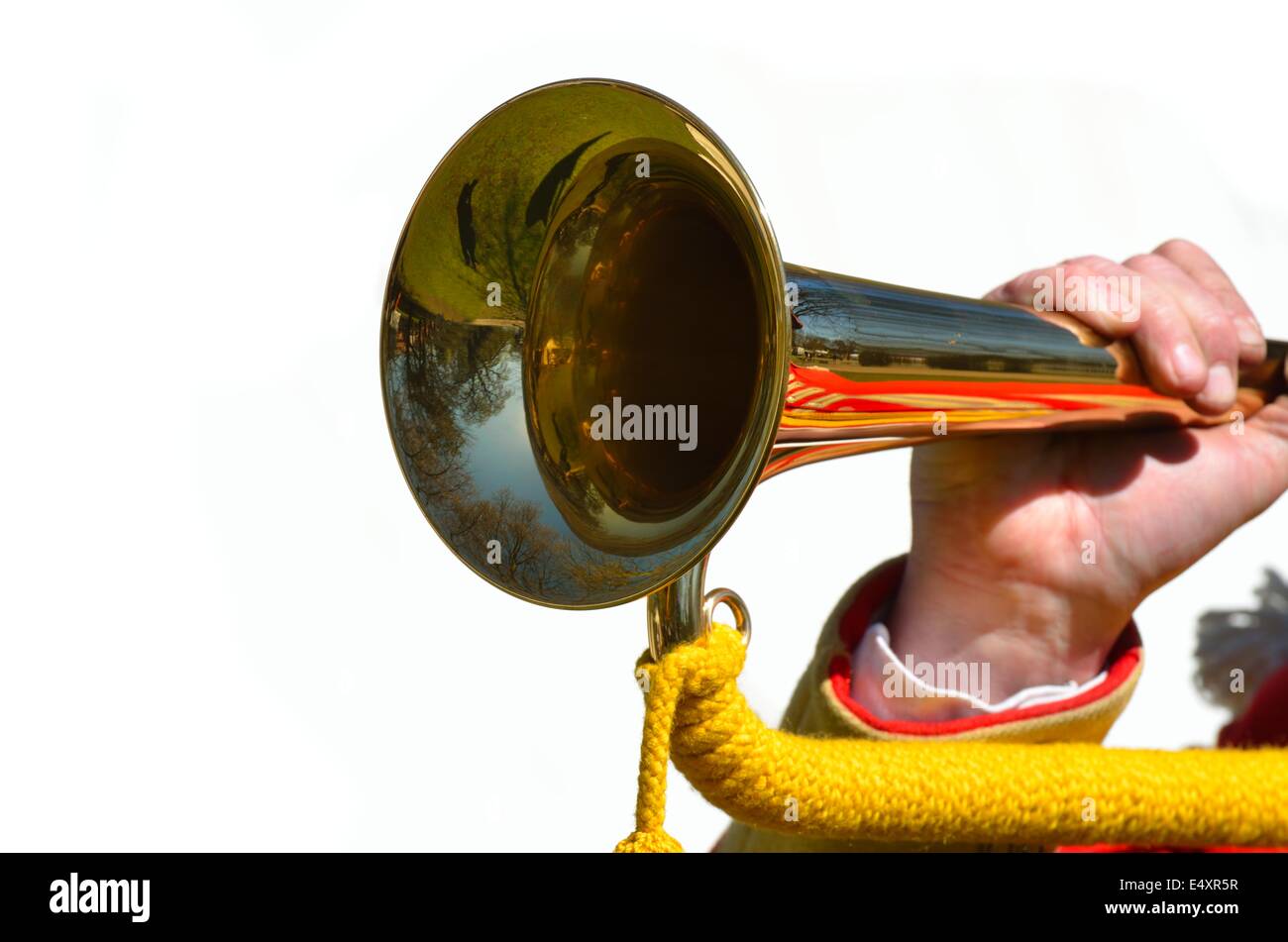 Blowing trumpet hi-res stock photography and images - Alamy
