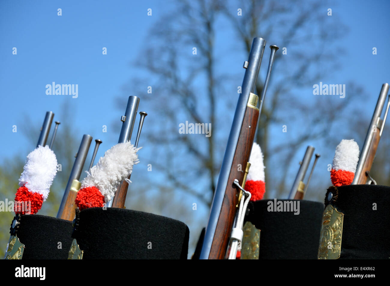 Hats of soldiers Stock Photo - Alamy