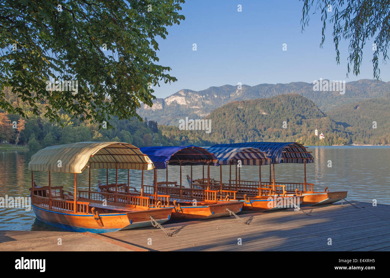 Pletna lake bled hi-res stock photography and images - Alamy