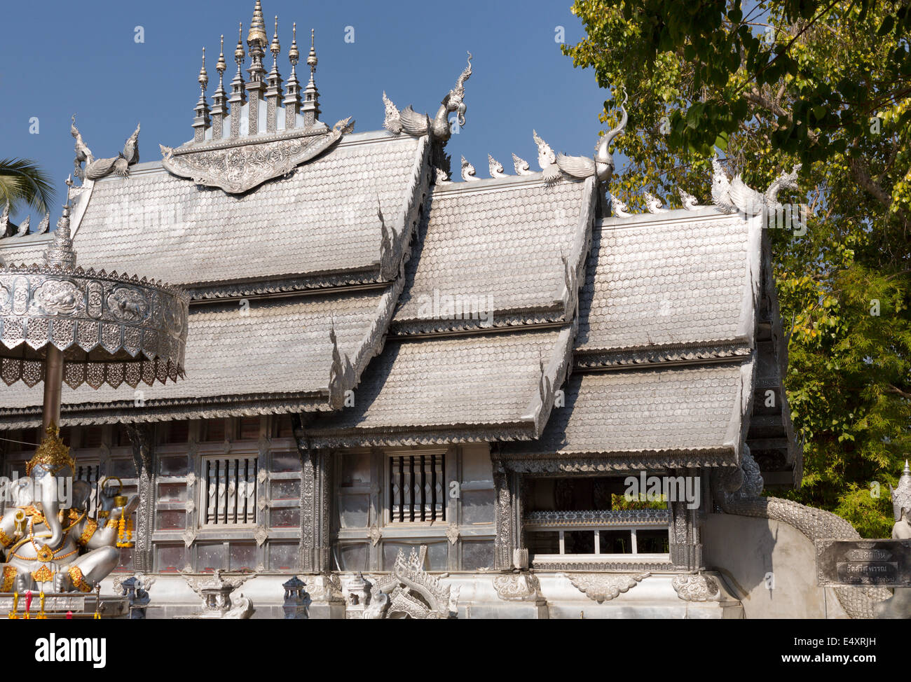 silver temple in Chiang Mai Stock Photo - Alamy