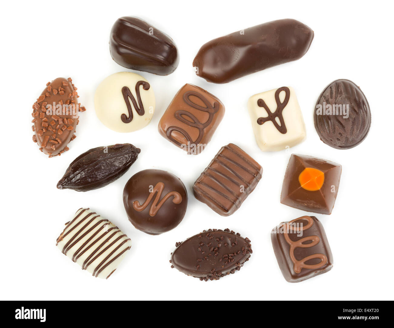 Assorted chocolate hi-res stock photography and images - Alamy