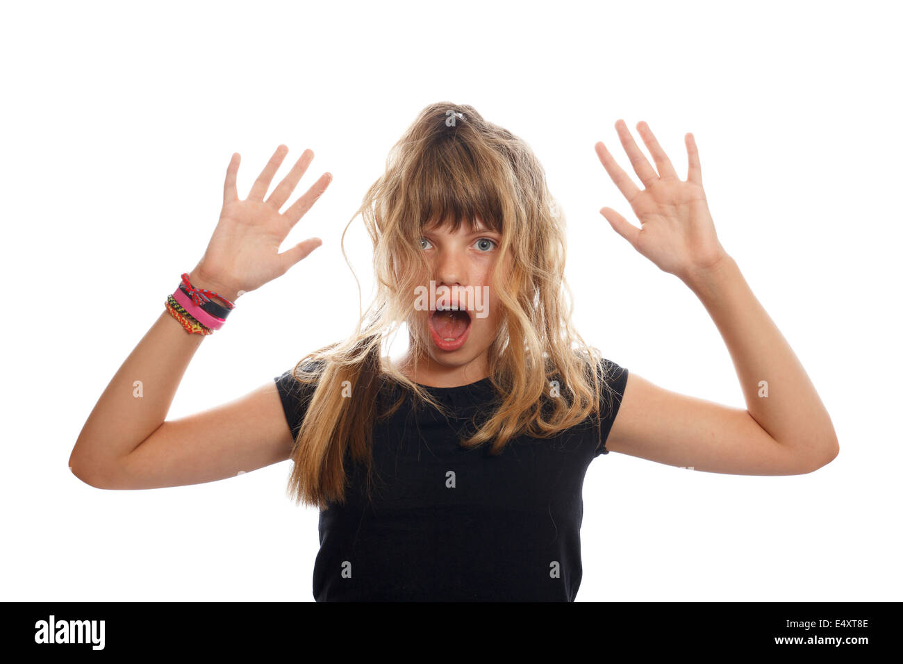 Shocked girl hi-res stock photography and images - Alamy