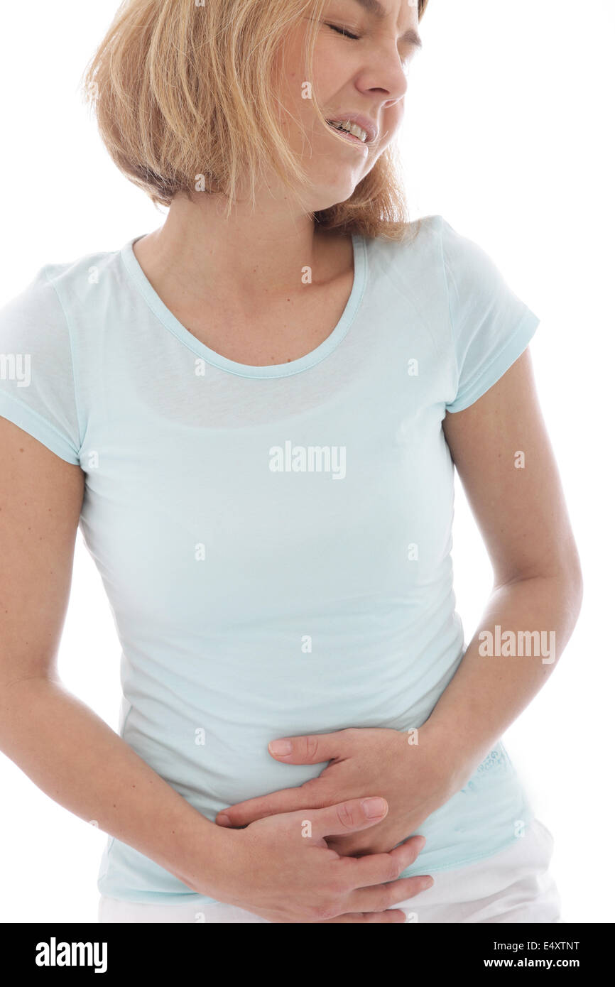 Asian woman stomach pain hi-res stock photography and images - Alamy