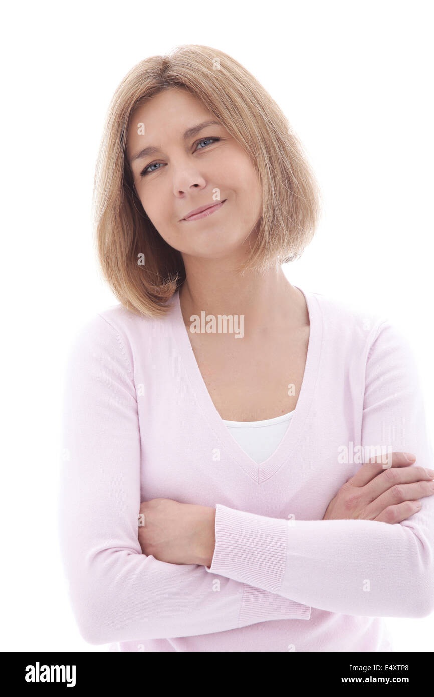 Folded arms woman hi-res stock photography and images - Alamy