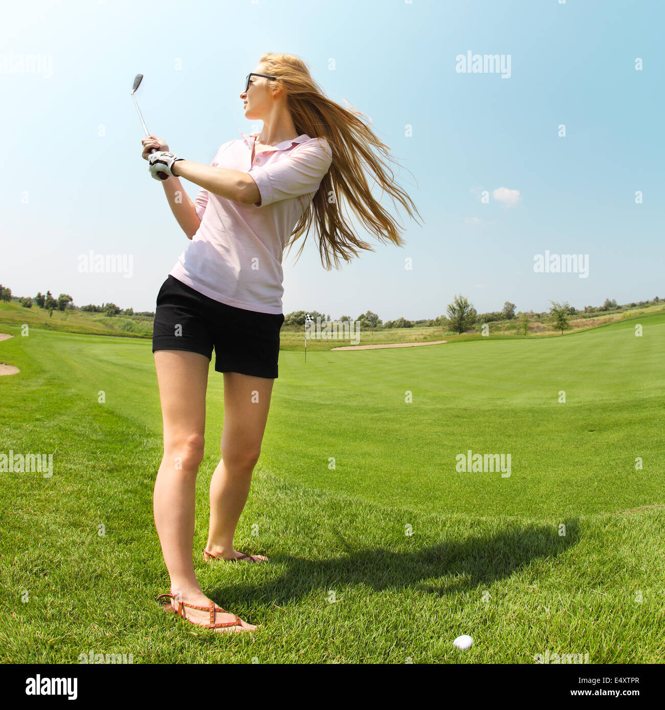 Female golf course hi-res stock photography and images - Alamy