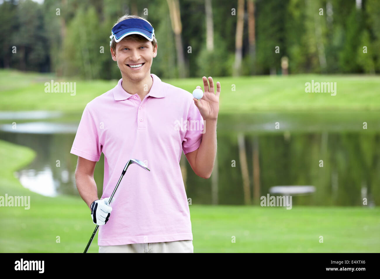 Happy golfer hi-res stock photography and images - Alamy
