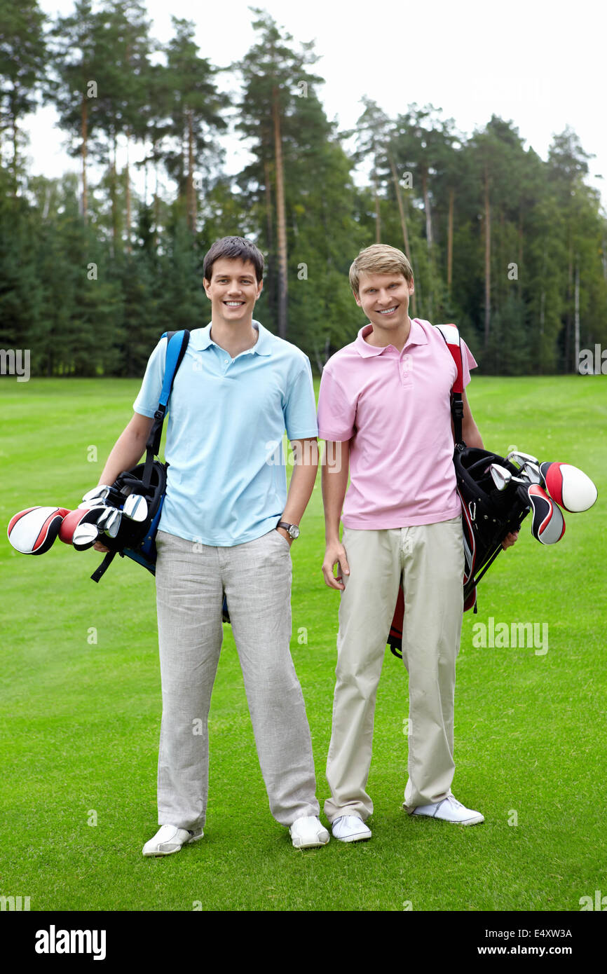 Two young golfers hi-res stock photography and images - Alamy