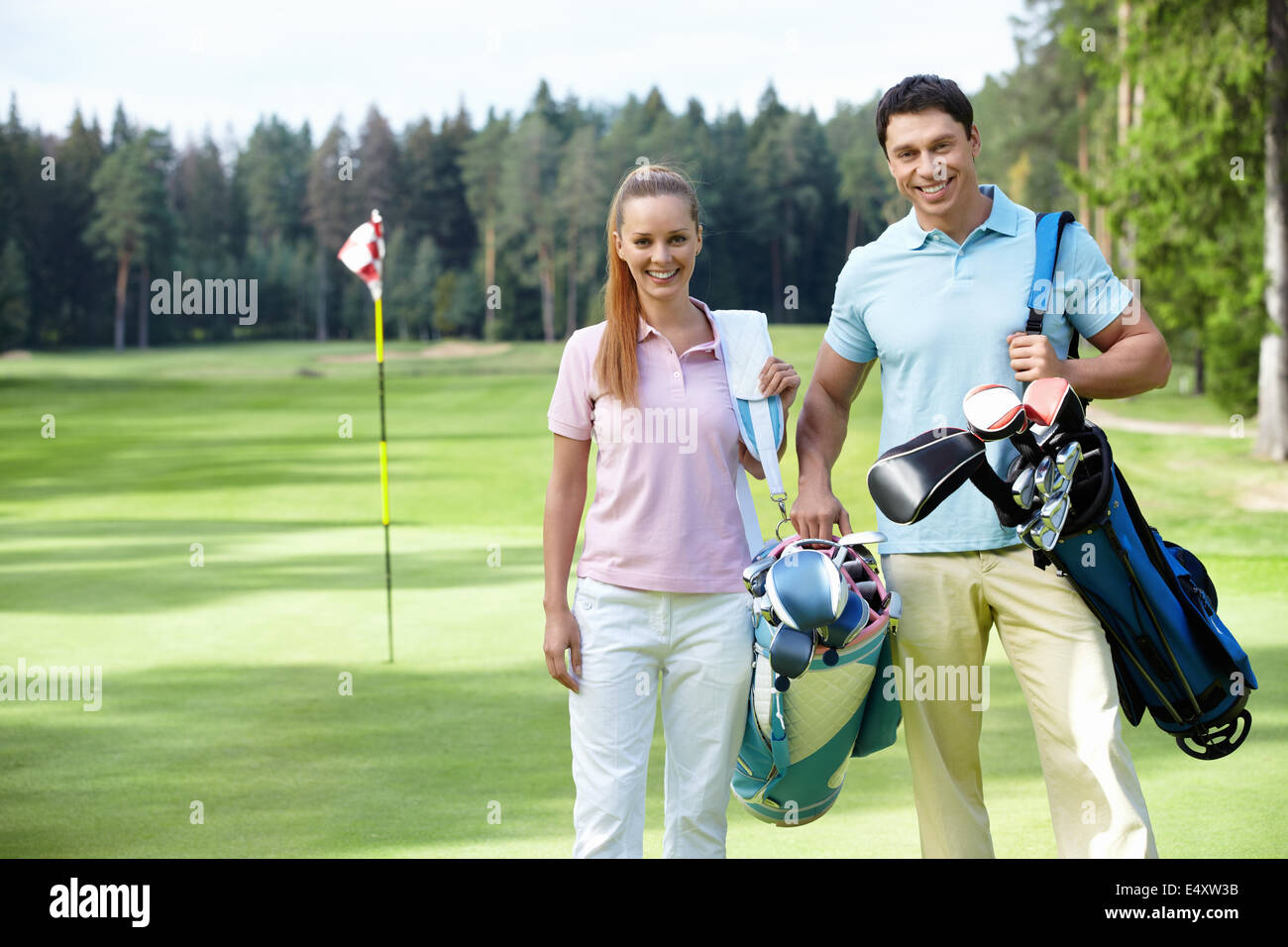 Golfing active hi-res stock photography and images - Alamy