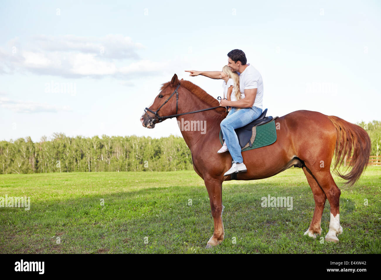 Person on horse hi-res stock photography and images - Alamy