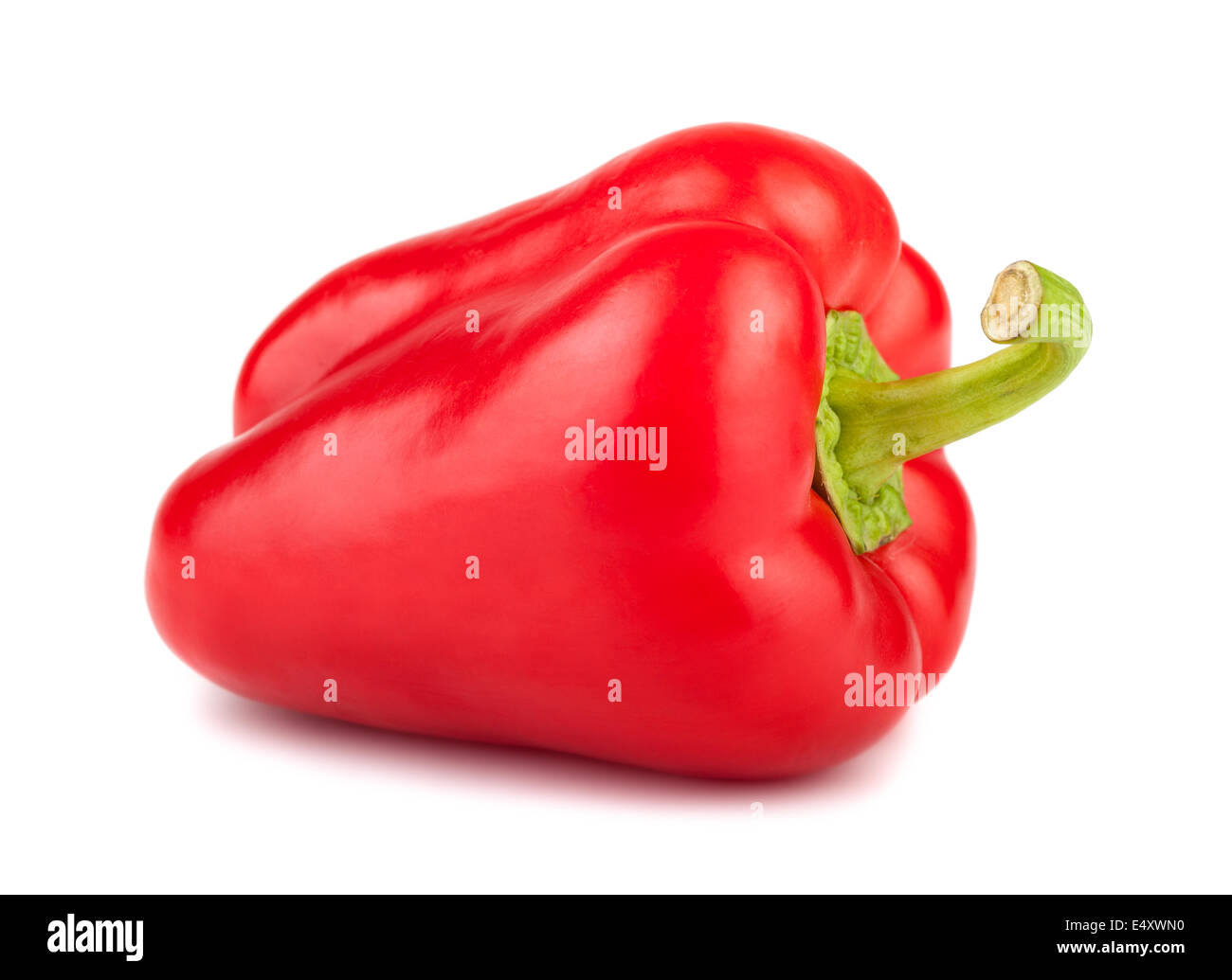Single sweet red pepper Stock Photo - Alamy
