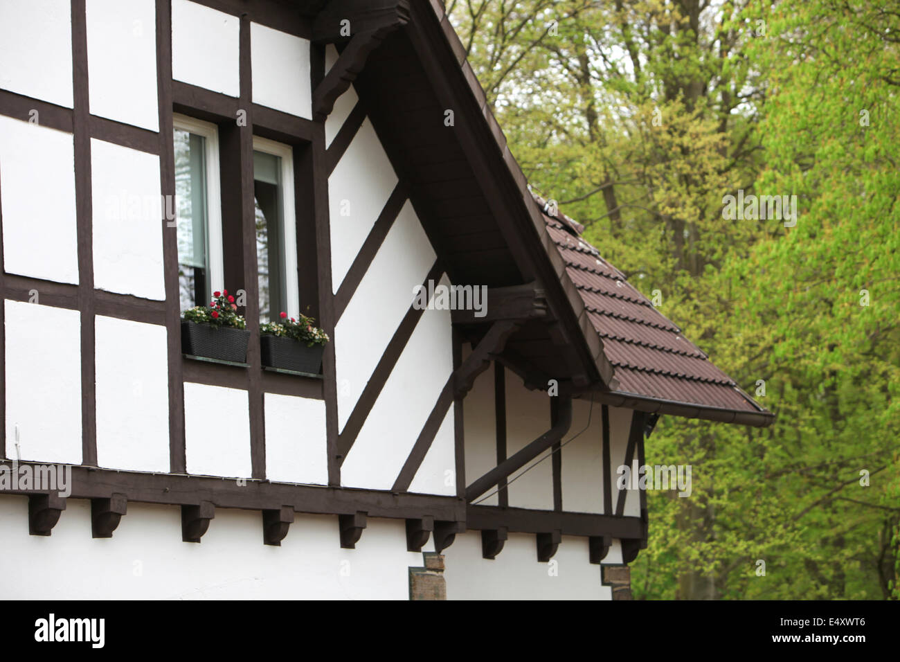 Old timber window frames hi-res stock photography and images - Alamy