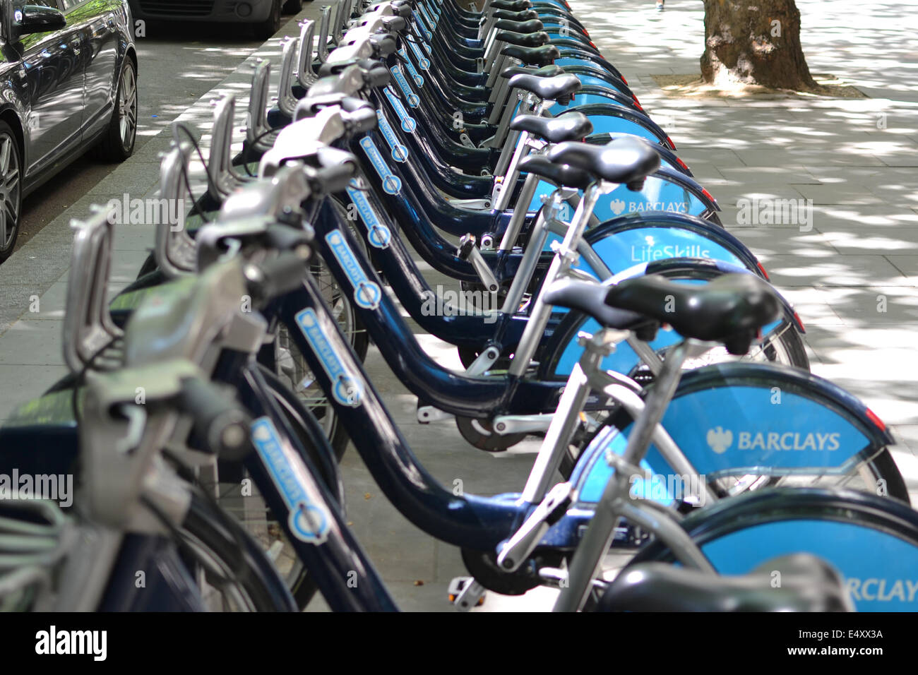 Barclays Bicycles, London Stock Photo - Alamy