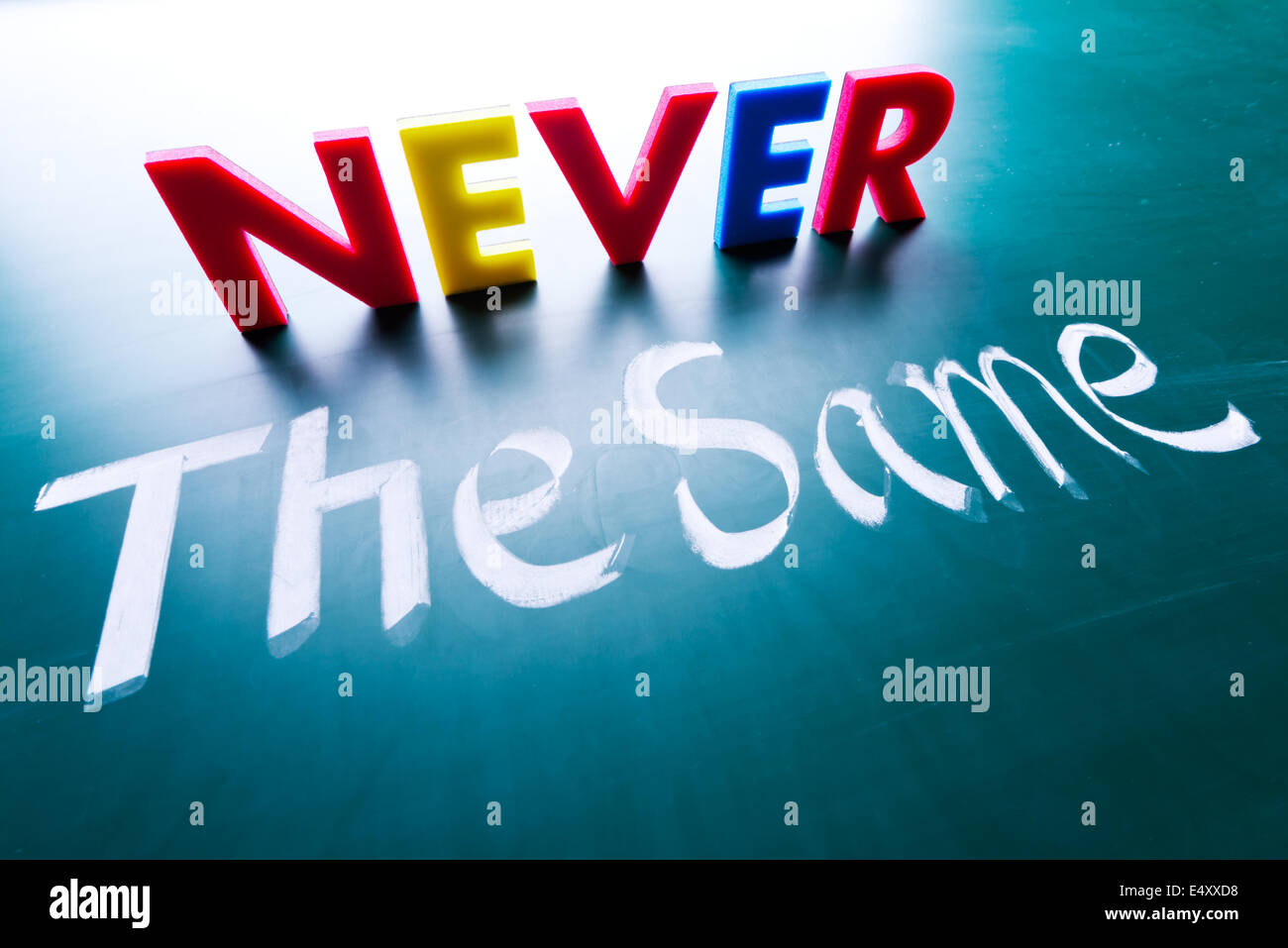 Never the same concept Stock Photo - Alamy