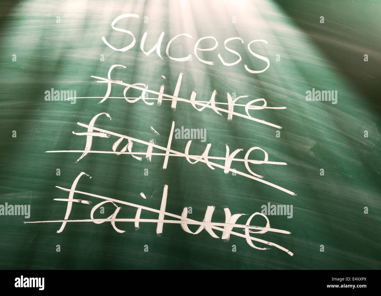 Failure to success Stock Photo - Alamy