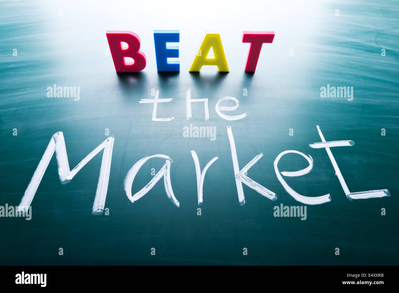 Beat the market Stock Photo - Alamy