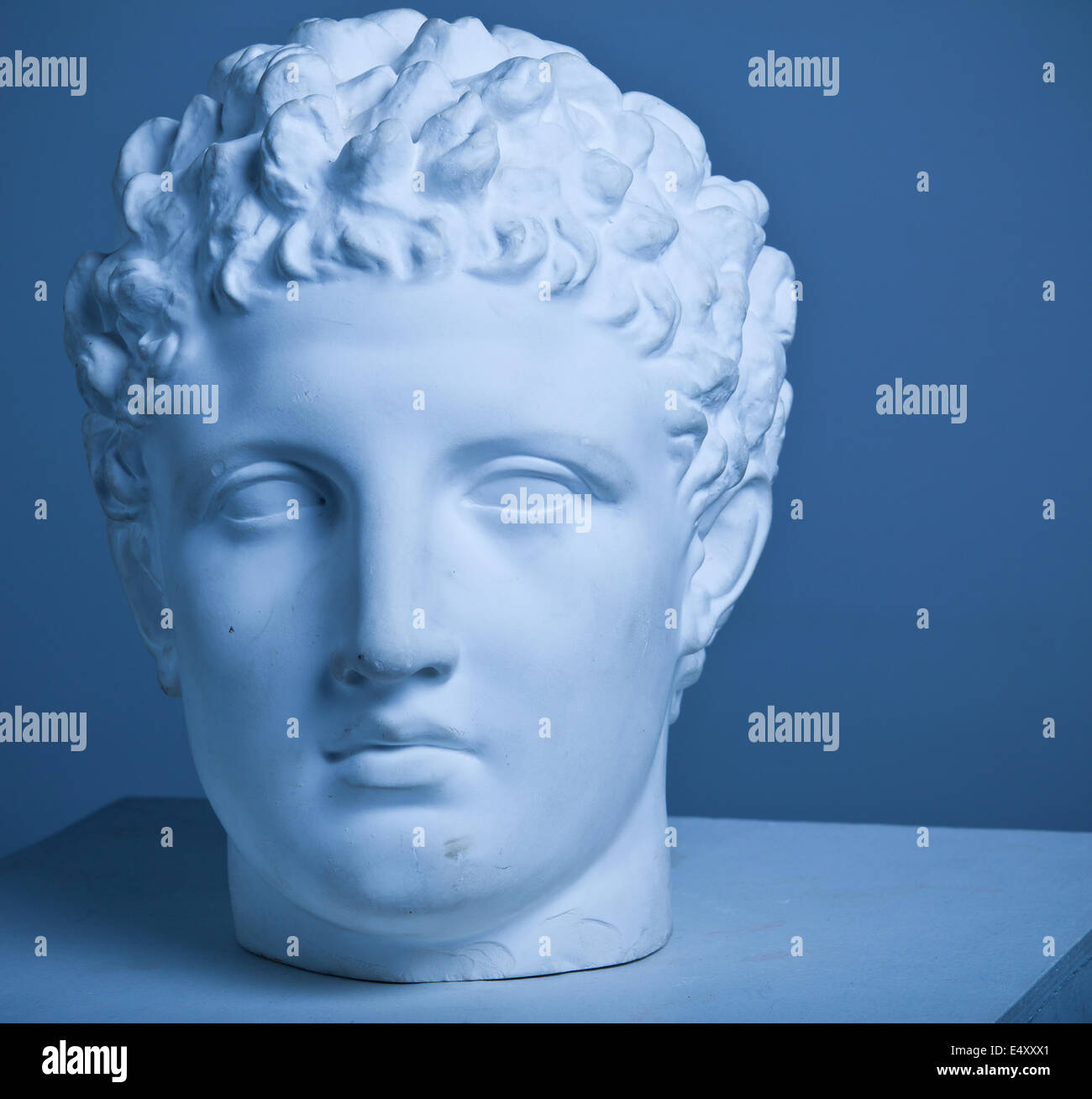 gypsum male head Stock Photo - Alamy
