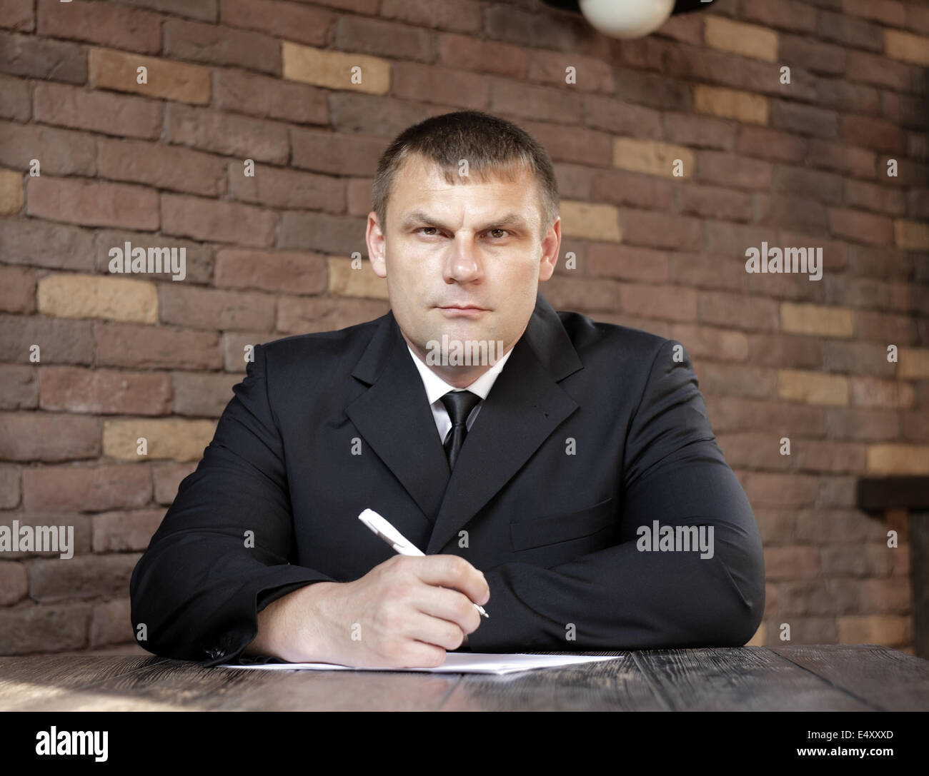 The man will be something to write Stock Photo - Alamy