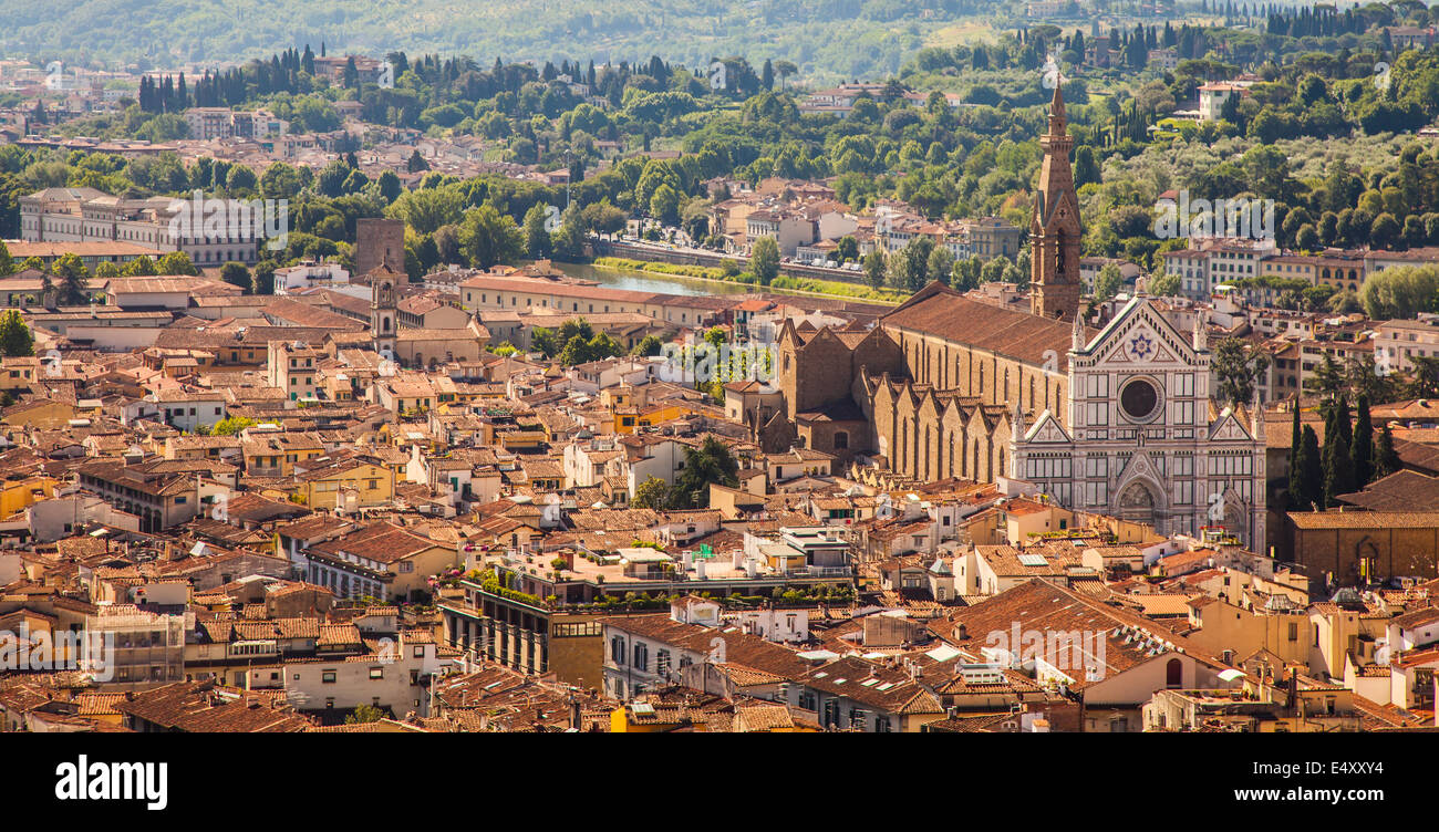 Florence panoramic view Stock Photo - Alamy
