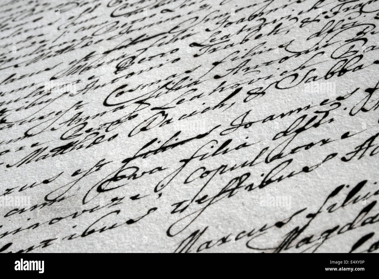 Traditional handwriting hi-res stock photography and images - Alamy
