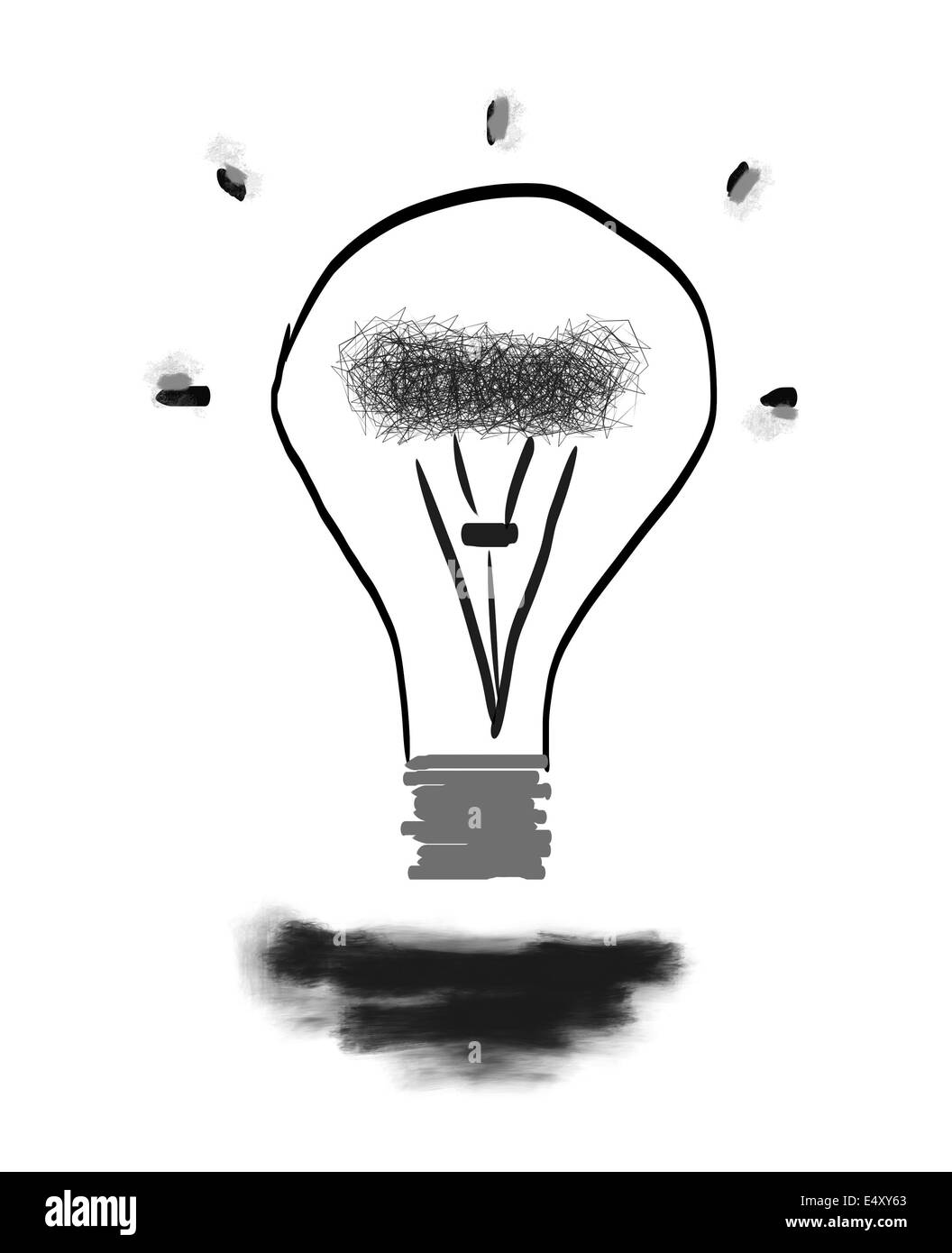 Bright Idea Clipart Black And White