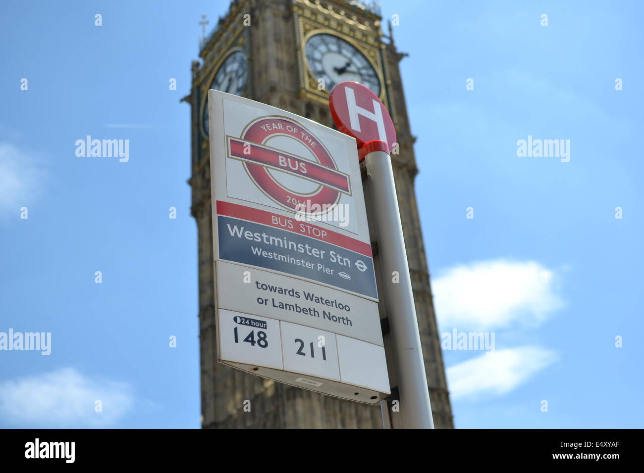 Bus Stop, London Stock Photo - Alamy