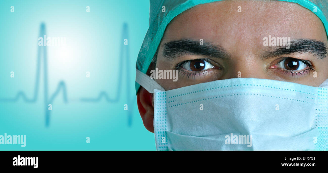 Surgeon with face mask Stock Photo - Alamy