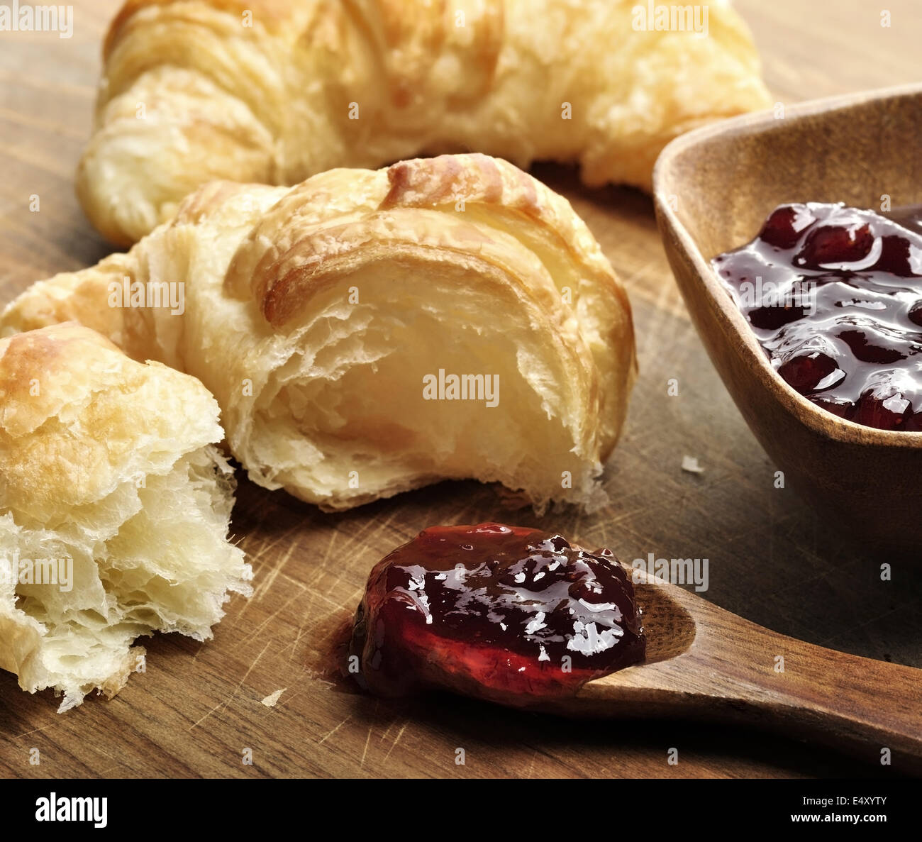 Croissants and jam hi-res stock photography and images - Alamy