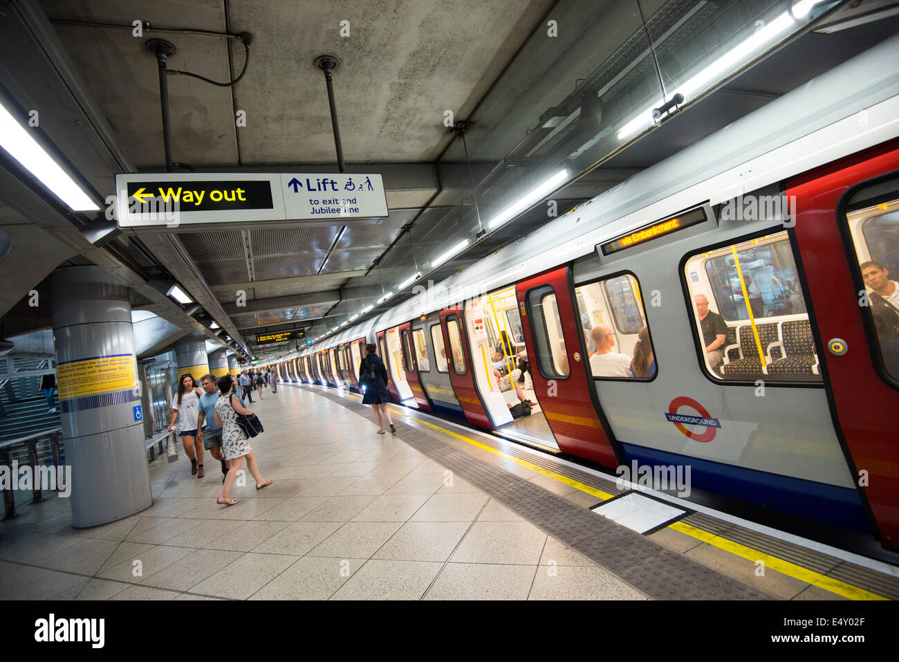 Westminster Underground Station in London England UK Stock Photo - Alamy