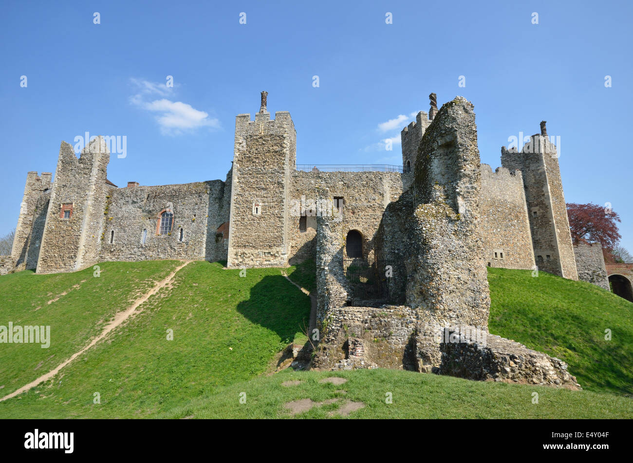 Castle with wall Stock Photo - Alamy