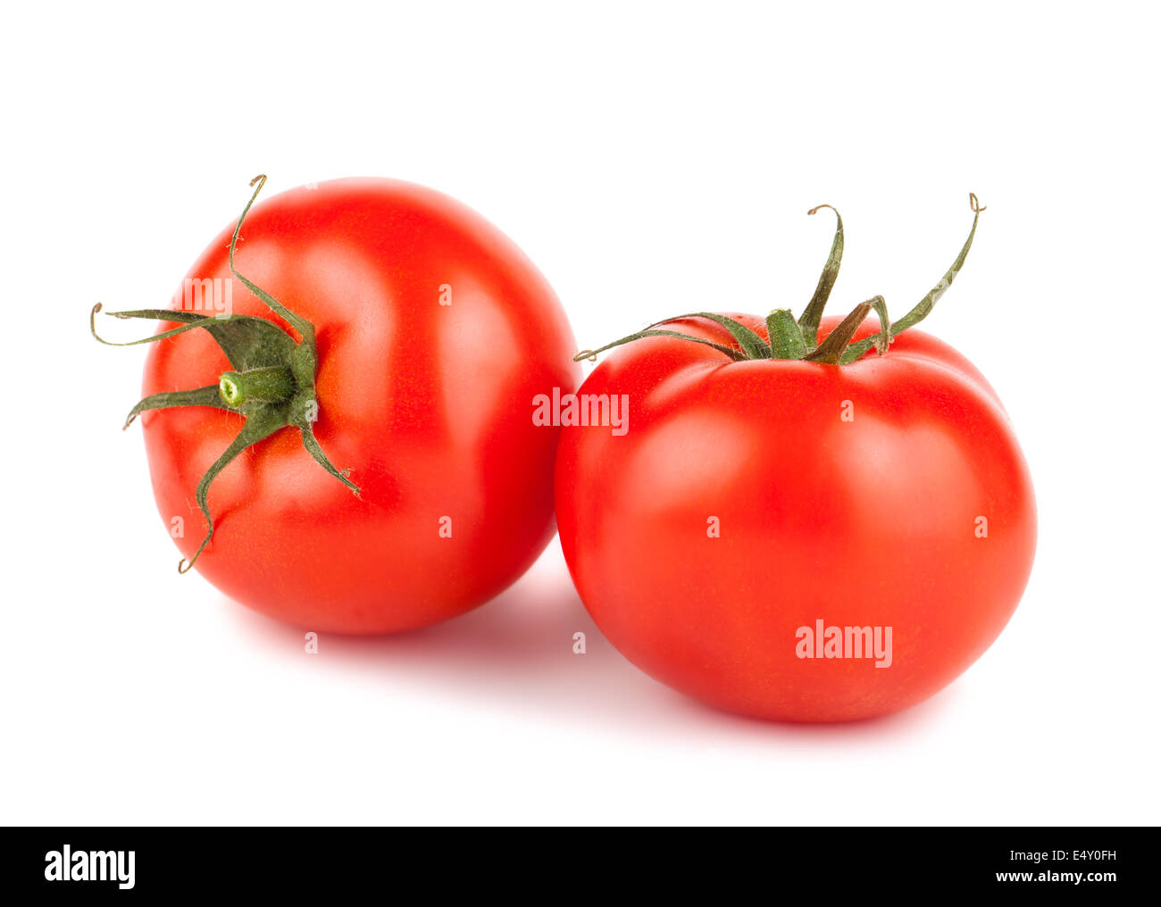 Pair of ripe red tomatoes Stock Photo - Alamy