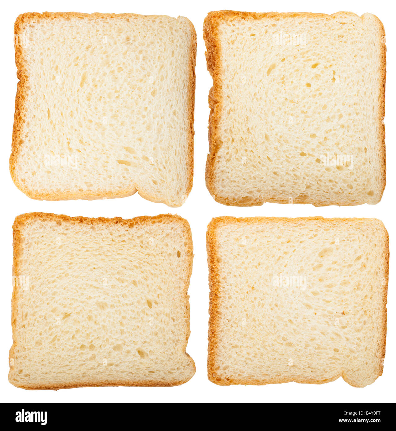 Collection of slices of fresh bread Stock Photo - Alamy