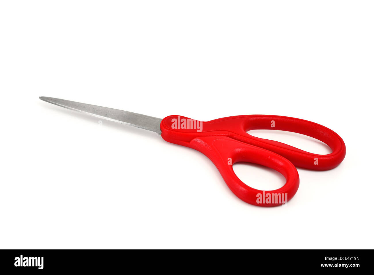 Red Scissors Isolated Stock Photo - Alamy