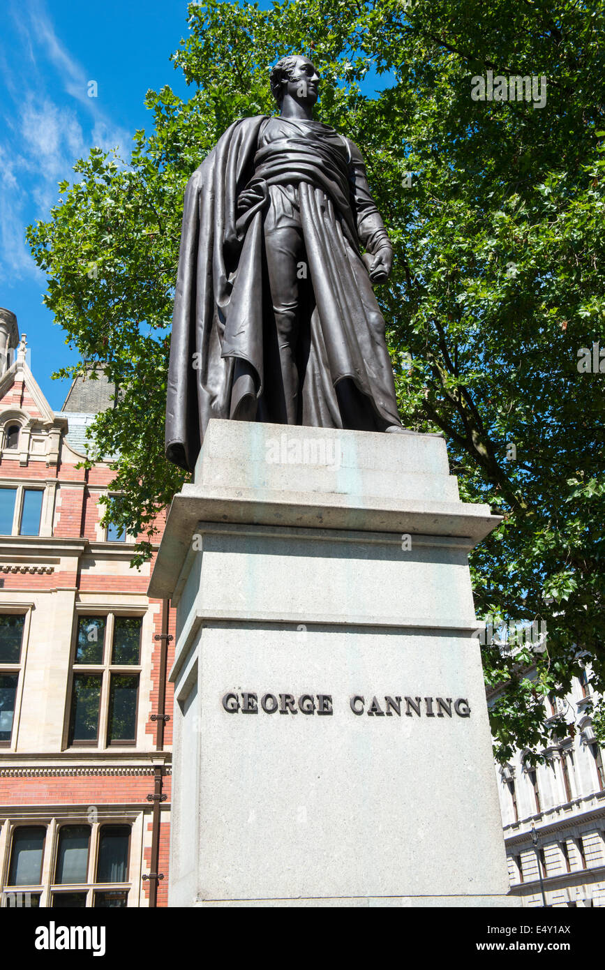 George Canning Statue in London England UK Stock Photo - Alamy