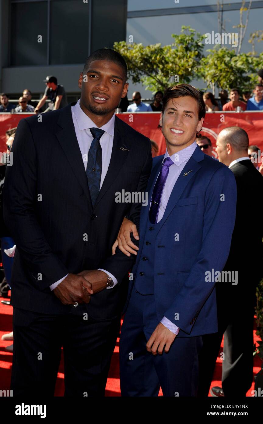 Los Angeles, CA, USA. 16th July, 2014. Michael Sam, Vito Cammisano at ...