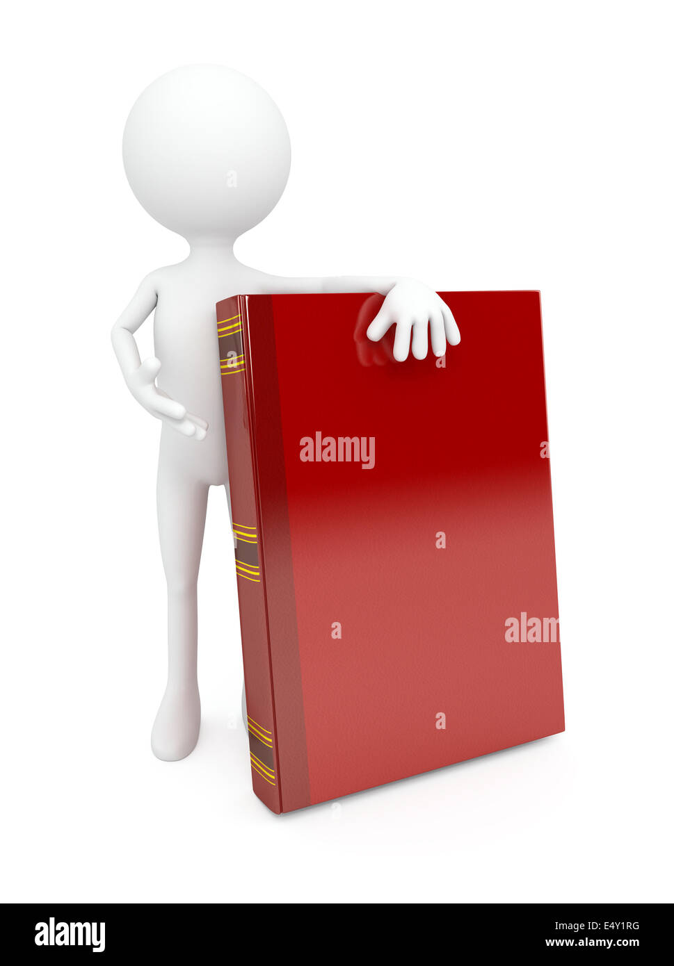 Small person stands alongside a book Stock Photo - Alamy