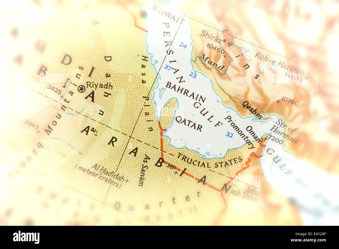 Map of the united arab emirates Cut Out Stock Images & Pictures - Alamy