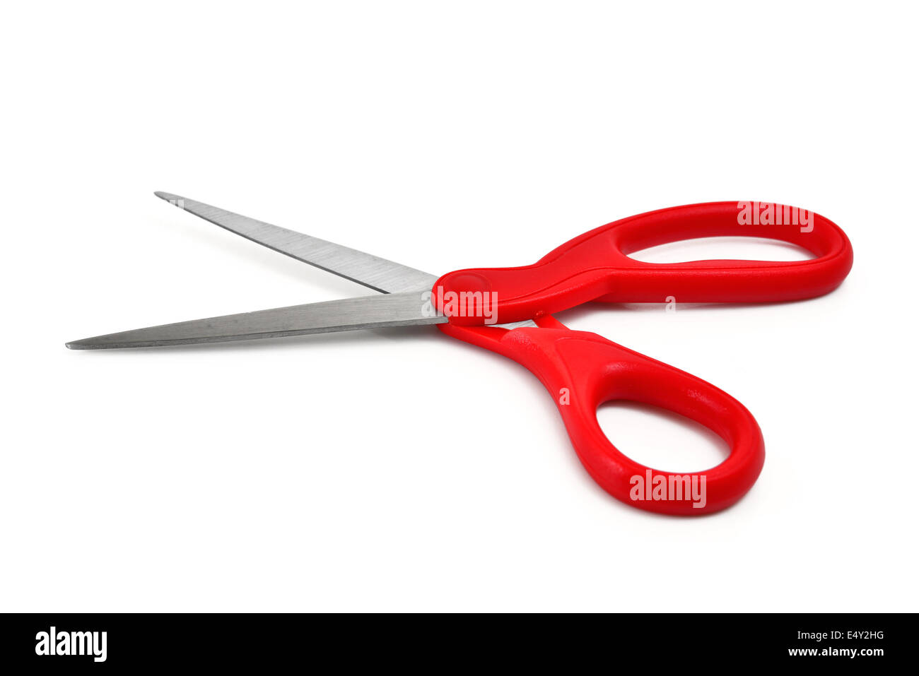 Red Scissors Isolated Stock Photo - Alamy