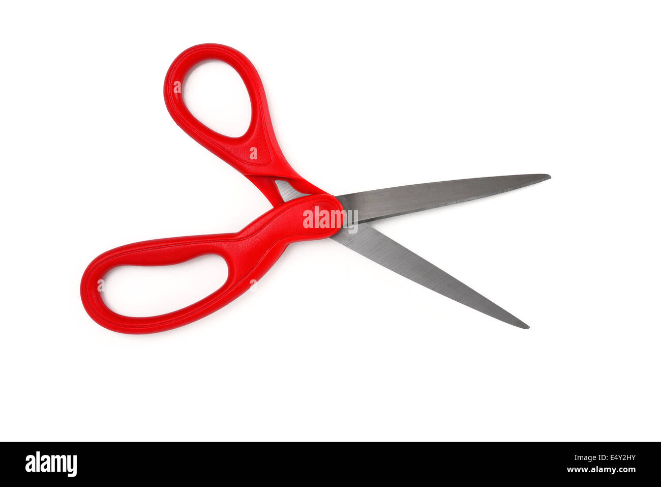 Red Scissors Isolated Stock Photo - Alamy