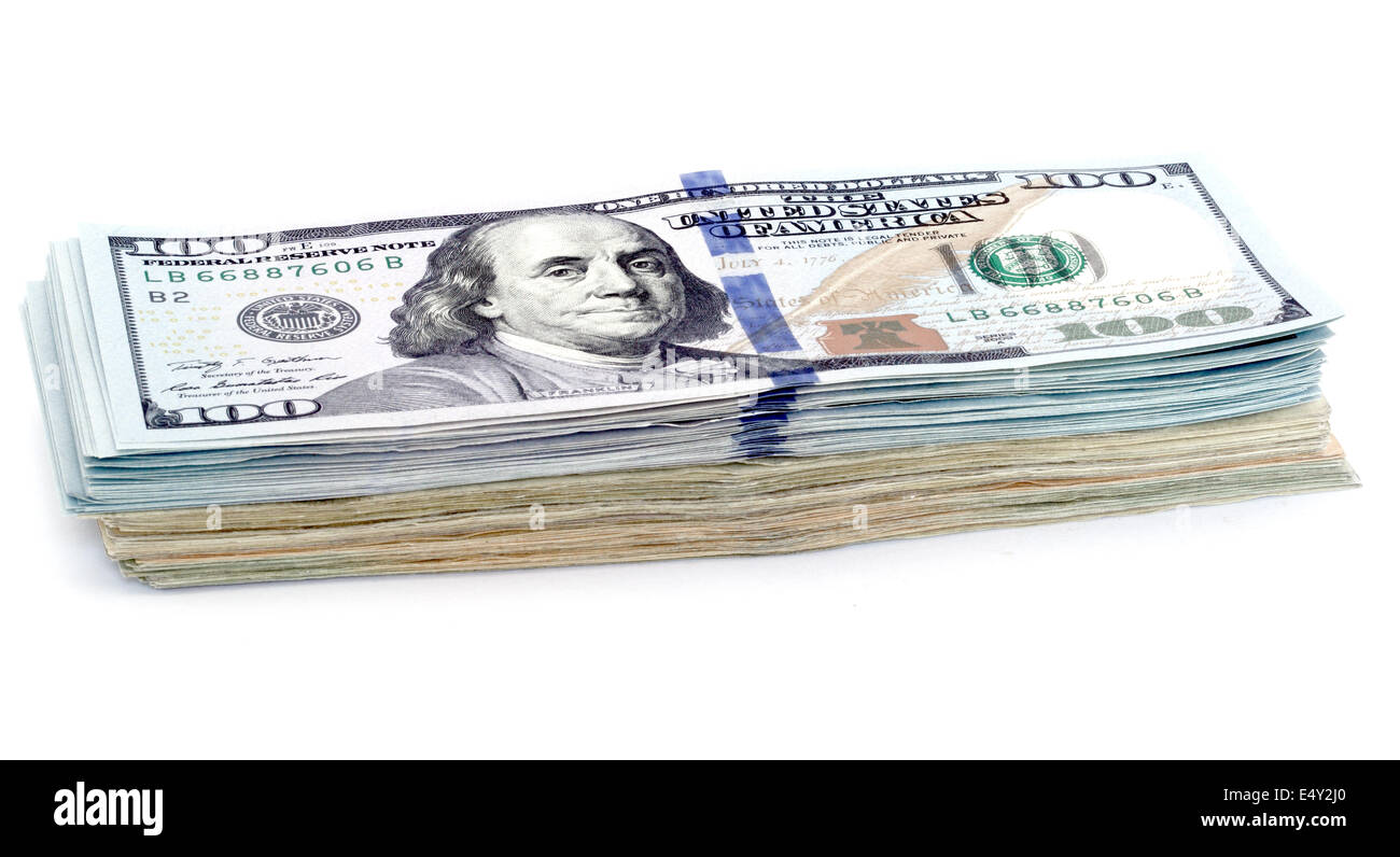 money isolated on white background Stock Photo - Alamy