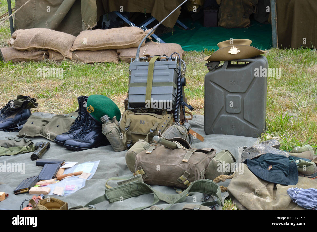 Australian war camp detail Stock Photo - Alamy