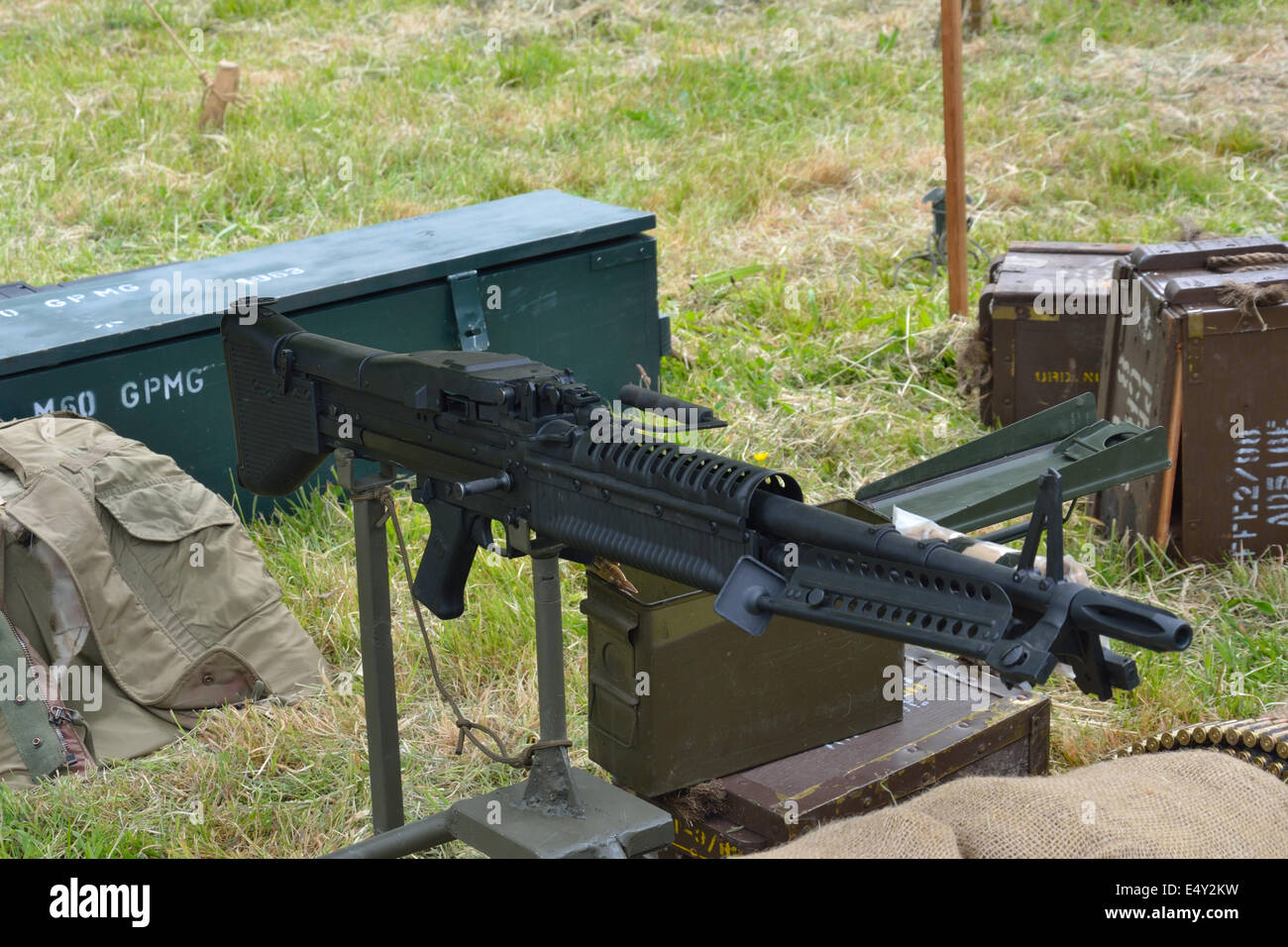 Retro machine gun Stock Photo - Alamy