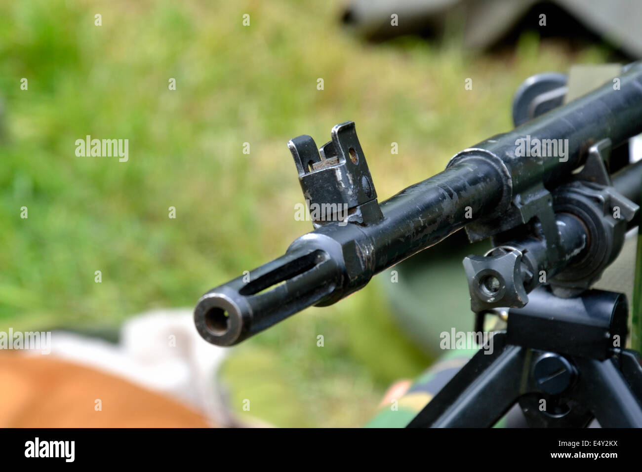Machine gun barrel Stock Photo - Alamy