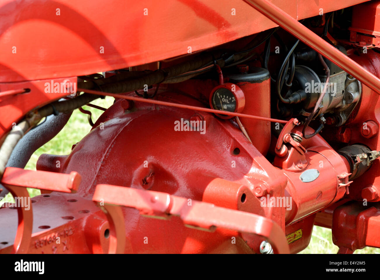 Tractor Engine detail Stock Photo - Alamy