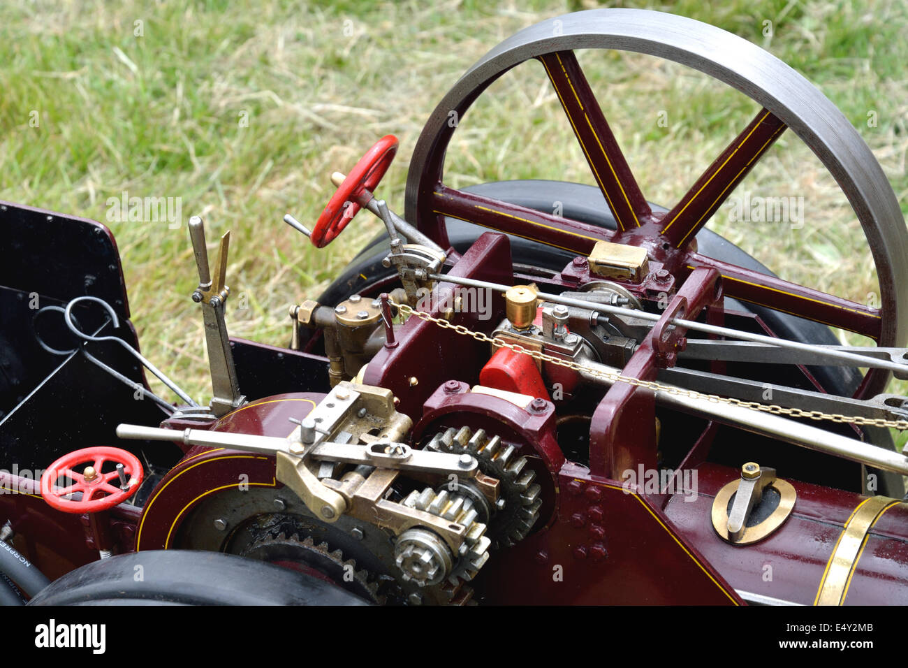 Detail of traction engine Stock Photo - Alamy