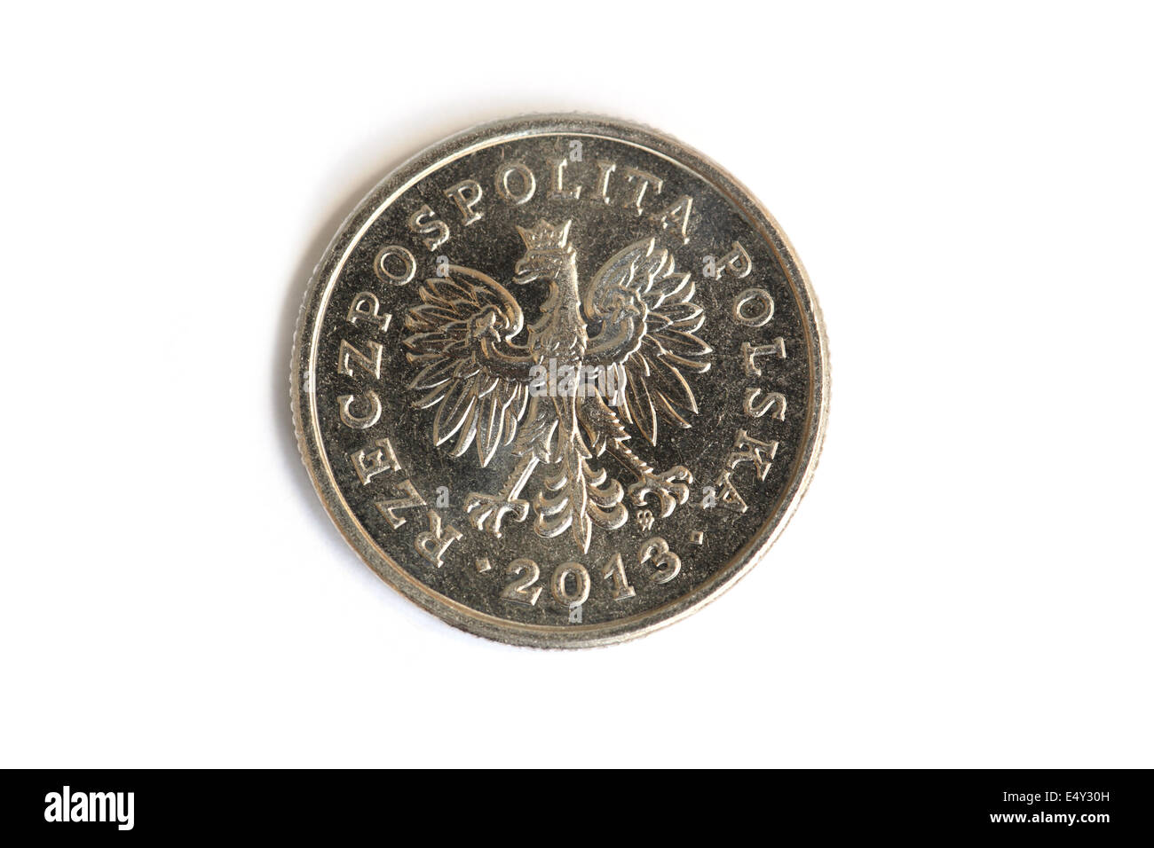 one zloty Polish money. coin Stock Photo - Alamy