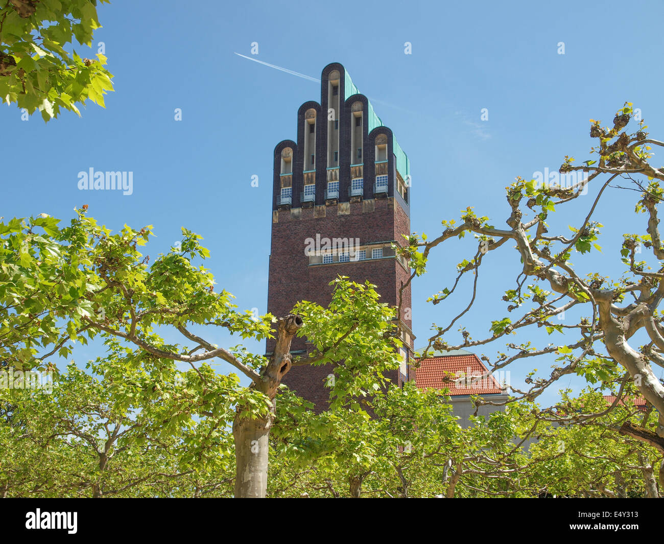 Wedding Tower in Darmstadt Stock Photo - Alamy