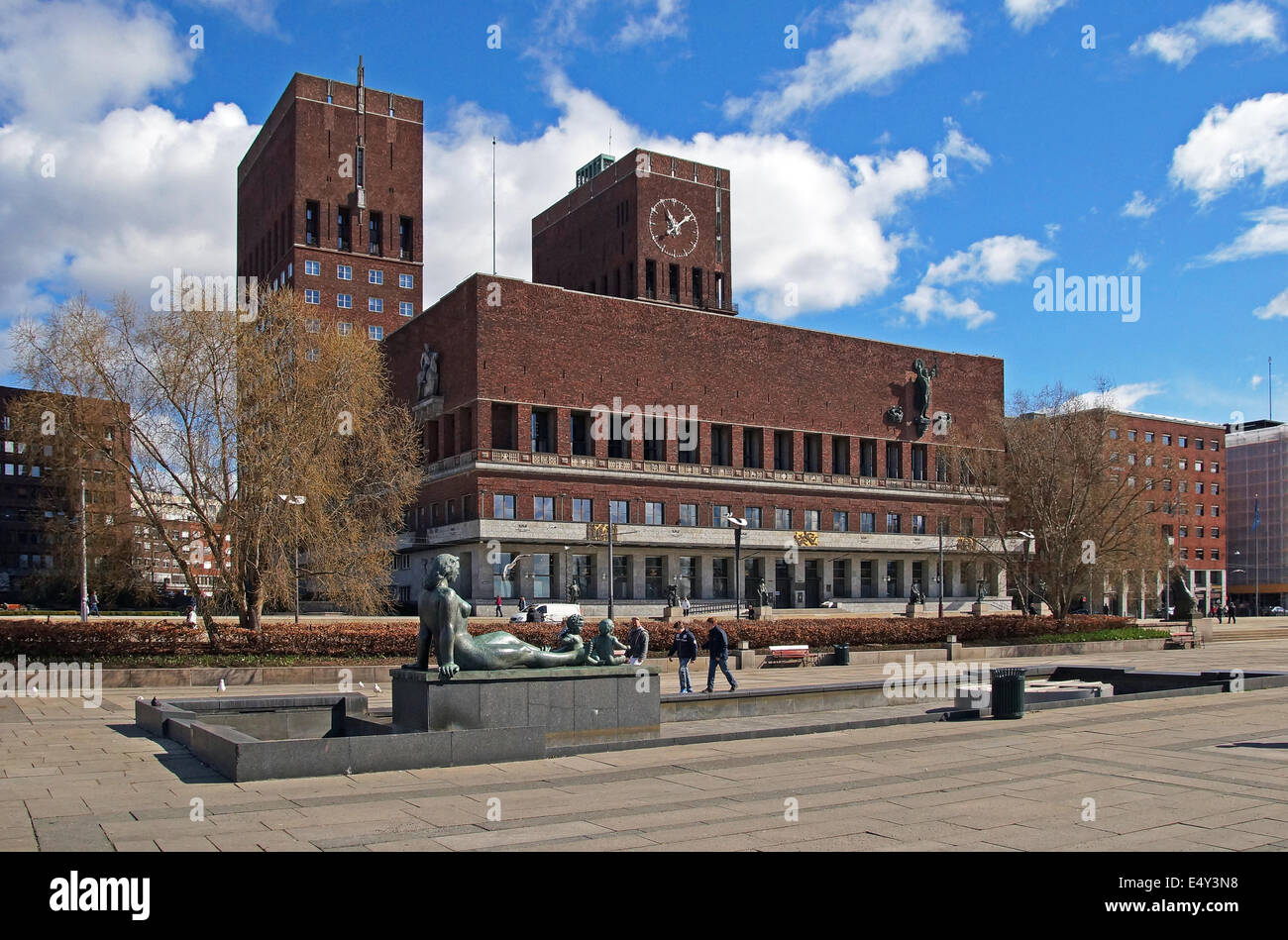 Oslo city hall place hi-res stock photography and images - Alamy
