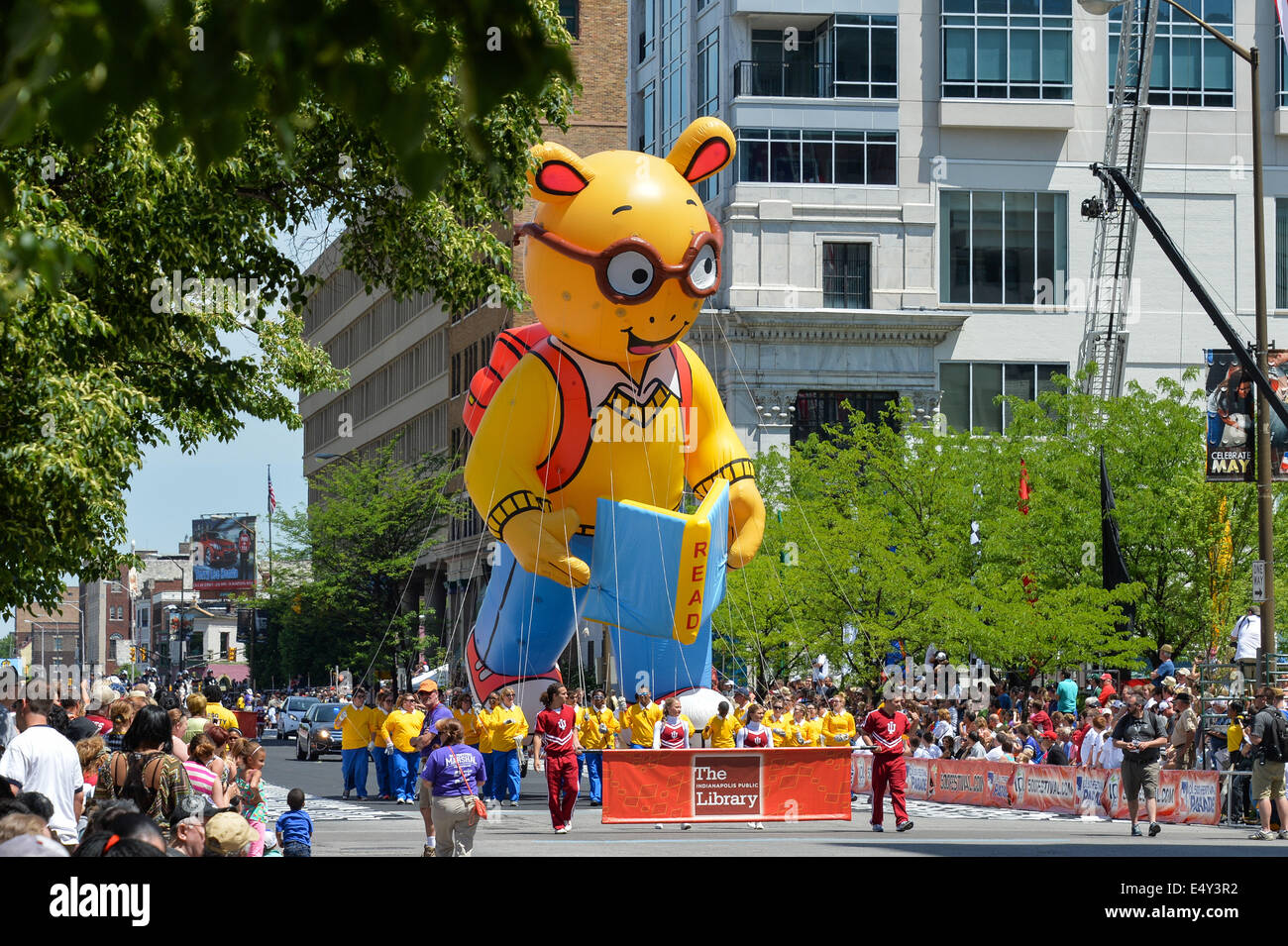 Street Parade on the day before the Indianapolis 500 motor race ...