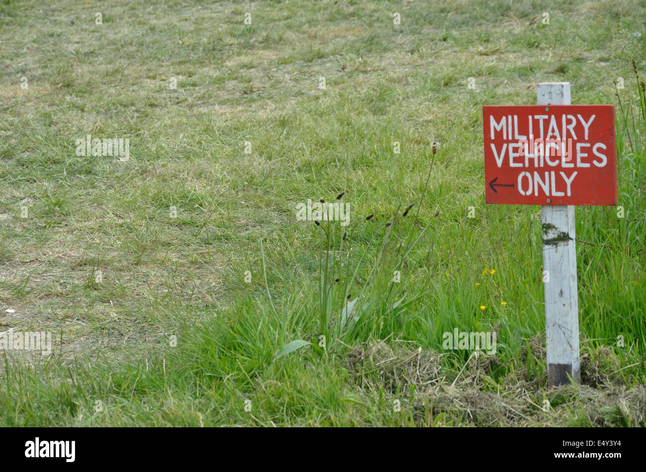 Military vehicle sign Stock Photo - Alamy