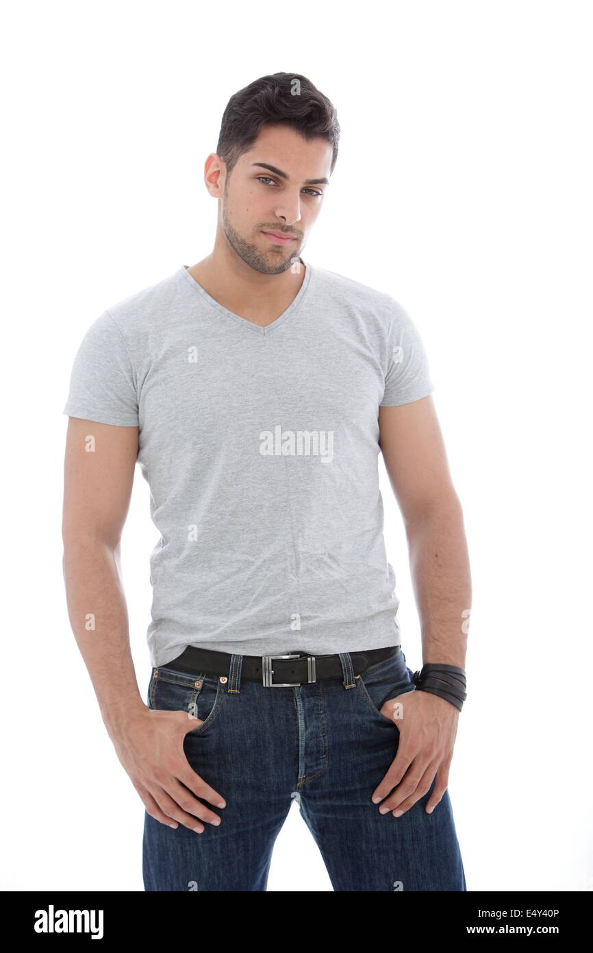 Muscular handsome man hi-res stock photography and images - Alamy